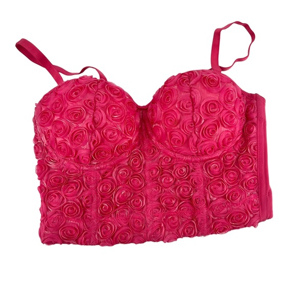 Lydia | Intimates & Sleepwear | Lydia Usa Hot Pink Barbie Rosette ...